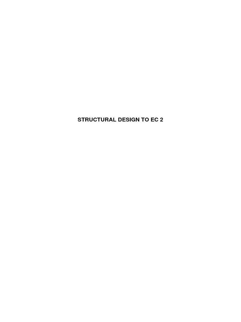 Structural Design_EC2_Rev2-1 | PDF | Deformation (Engineering) | Beam (Structure)
