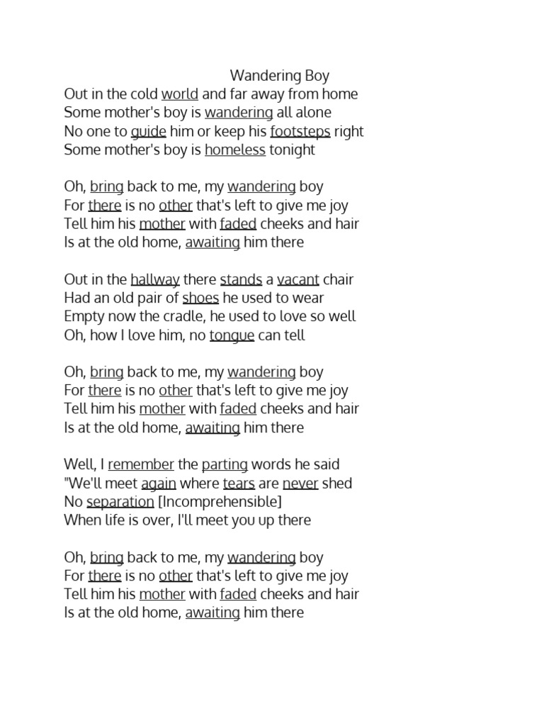 Wandering Boy | PDF