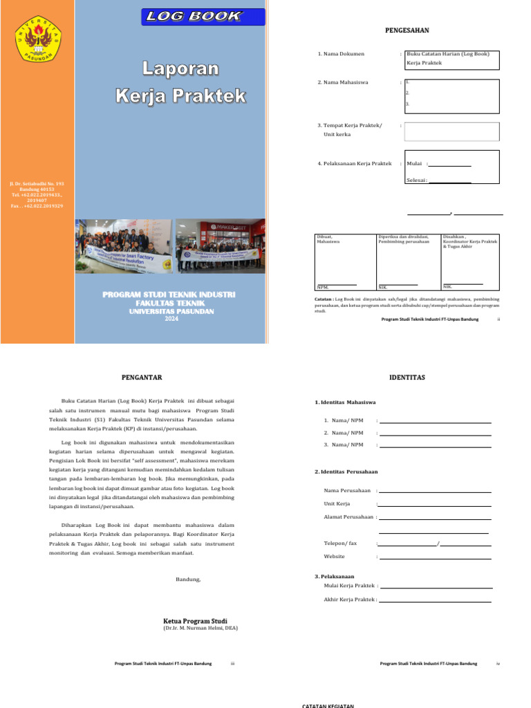 Logbook KP 2024 | PDF | Teknologi & Rekayasa