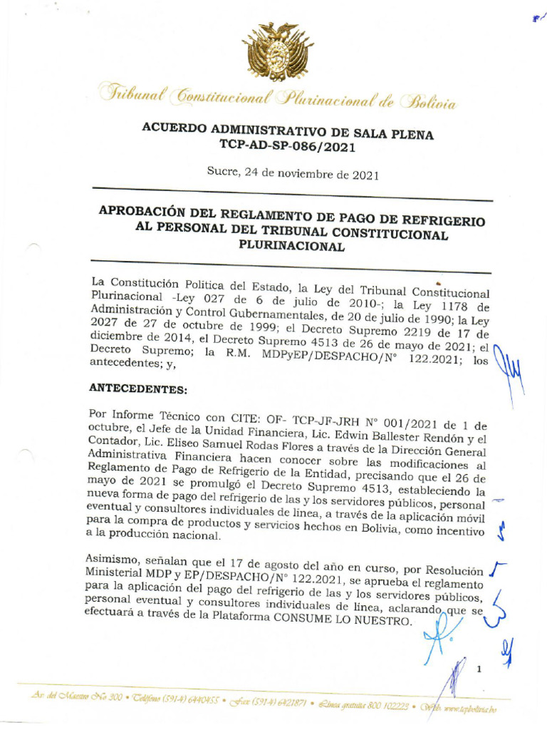 13) Reglamento de refrigerio 2021 | PDF