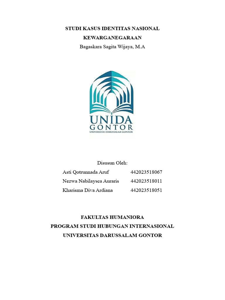 Studi Kasus Identitas Nasional | PDF | Ilmu Sosial | Sains & Matematika
