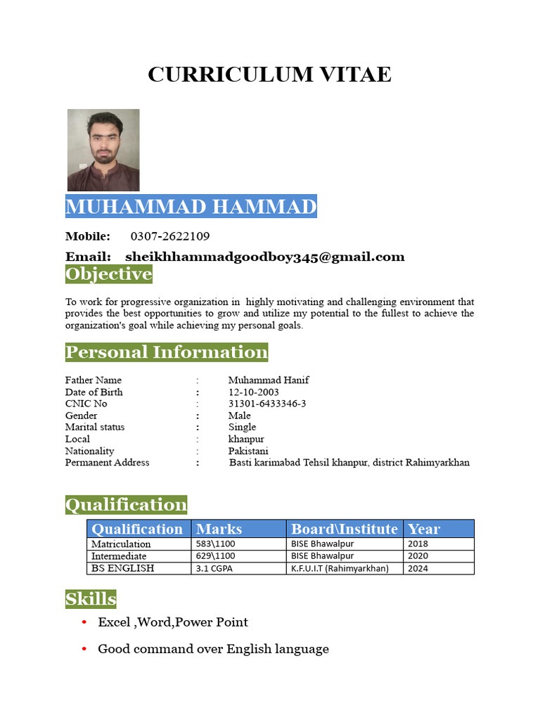 Muhammad Hammad | PDF