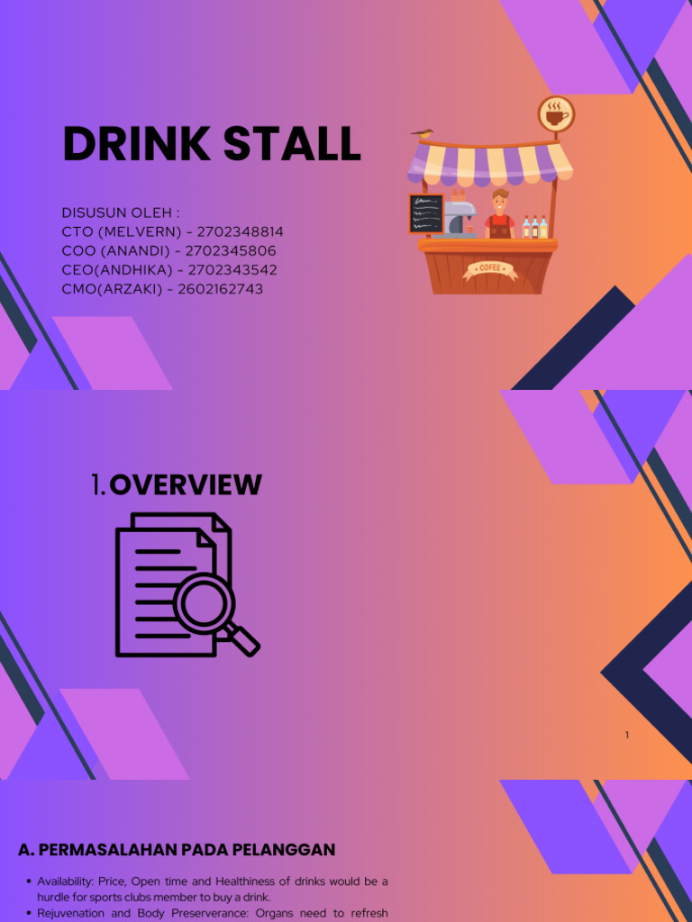 Ppt Project Drink Stall | PDF