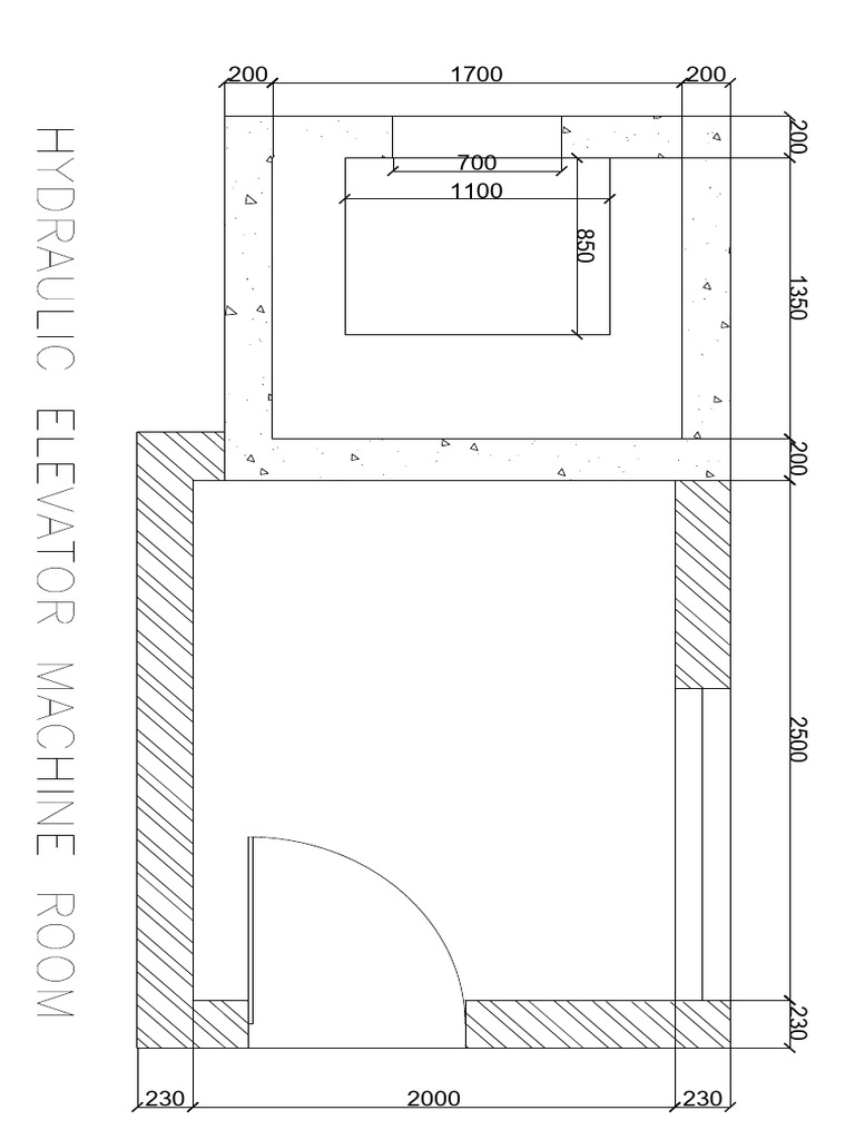 Hydraulic Elevator Machine Room Example | PDF