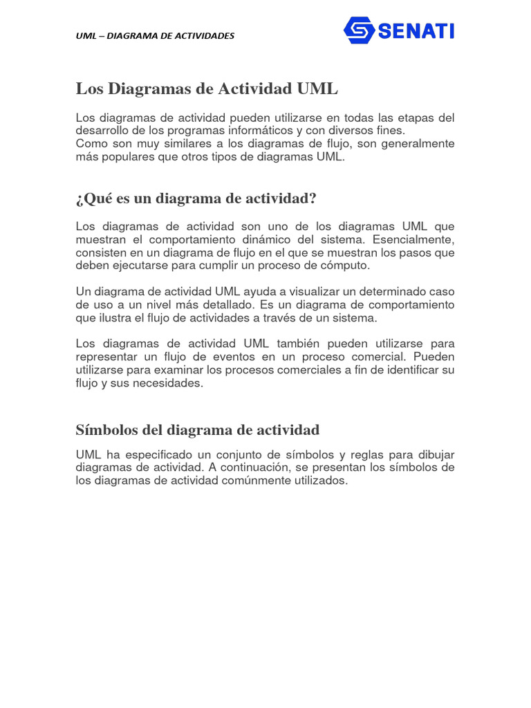 Diagramas de Actividad UML | PDF | Lenguaje de modelado unificado ...
