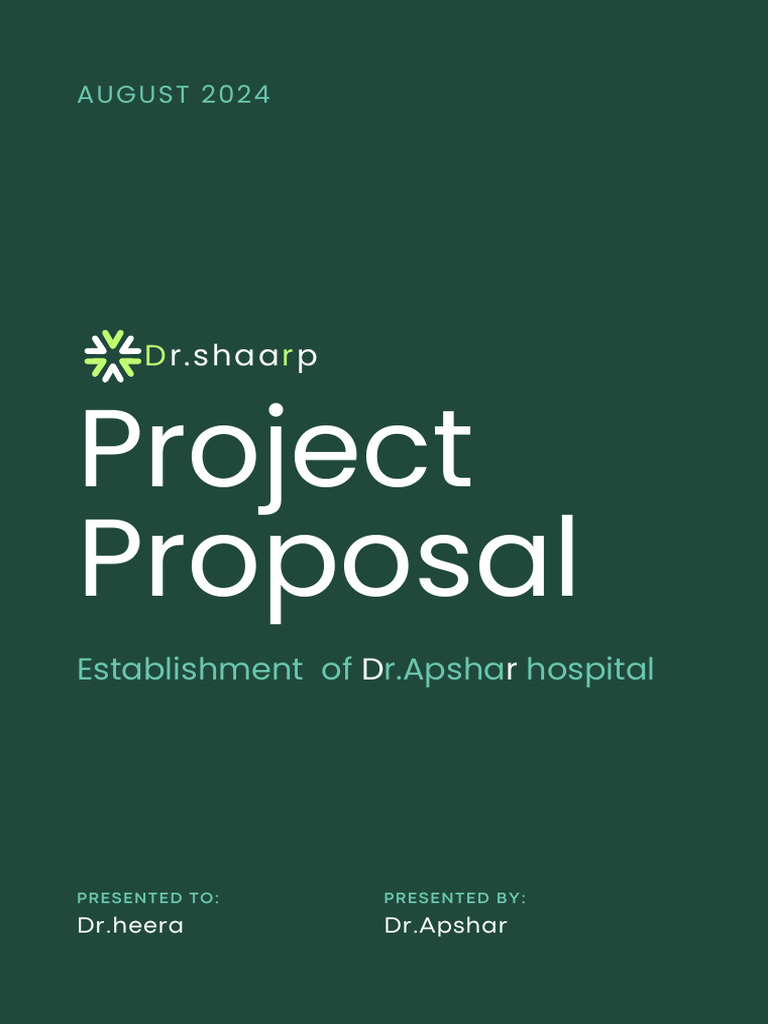 Project Proposal | PDF | Hospital | Health Care