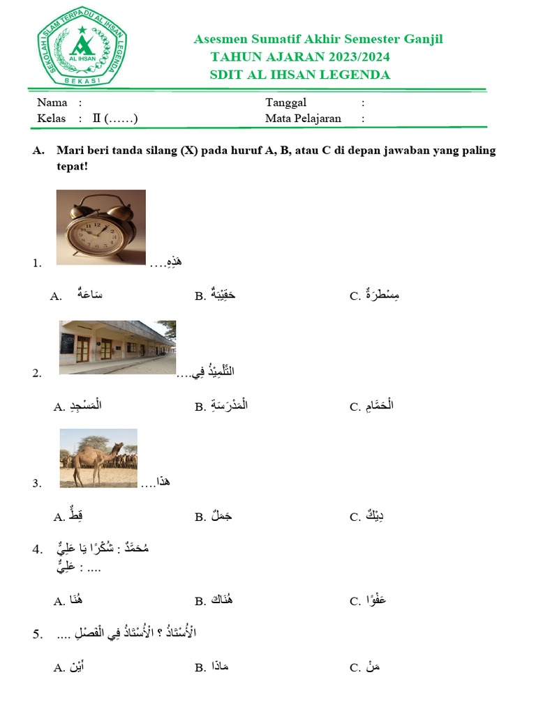 Asas Bahasa Arab Kelas 2 Pdf