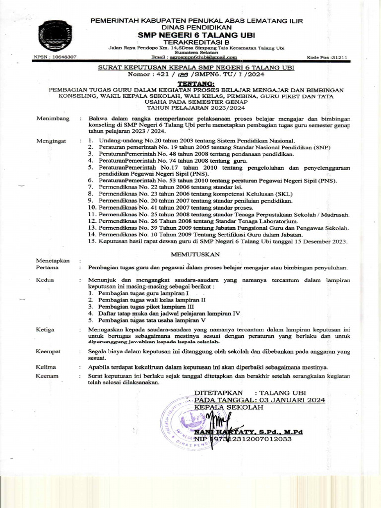 LAPORAN PIKET GURU SONIA SECELIA, S.PD T.A 2023-2024 (JANUARI - JUNI) | PDF | Kesehatan Holistik