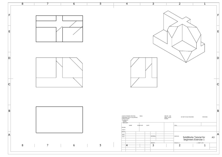 Solidworks Tutorial For Beginners Exercise 1 Pdf