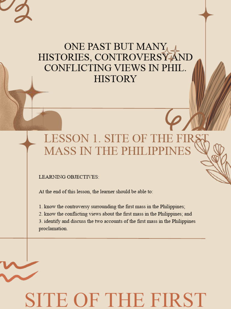 3 One Past But Many Histories Controversies and Conflicting Views in ...