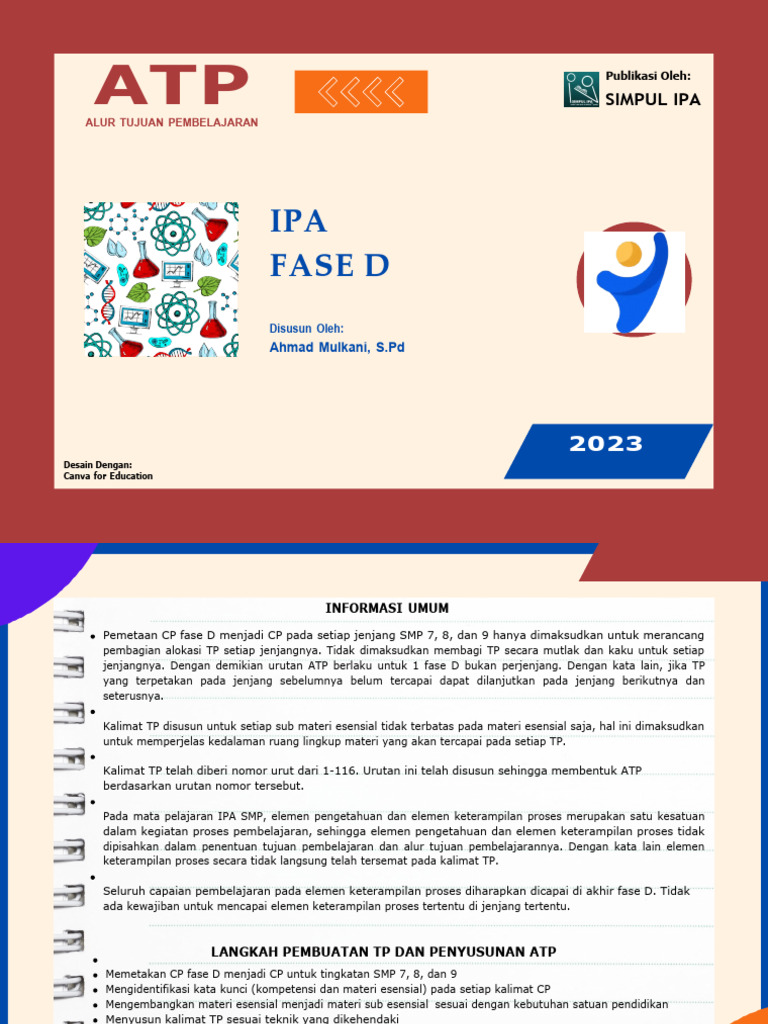 Pemetaan Capaian Pembelajaran IPA SMP | PDF