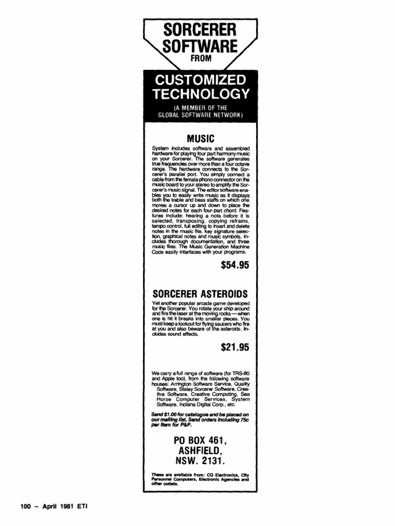 Customized Technology Software Advert Eti 81 04 | PDF | Software ...