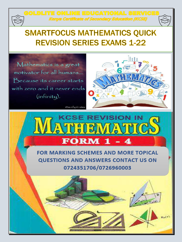 Maths Pp1 and 2 Quick Series Revision _compressed | PDF | Arithmetic | Mathematics