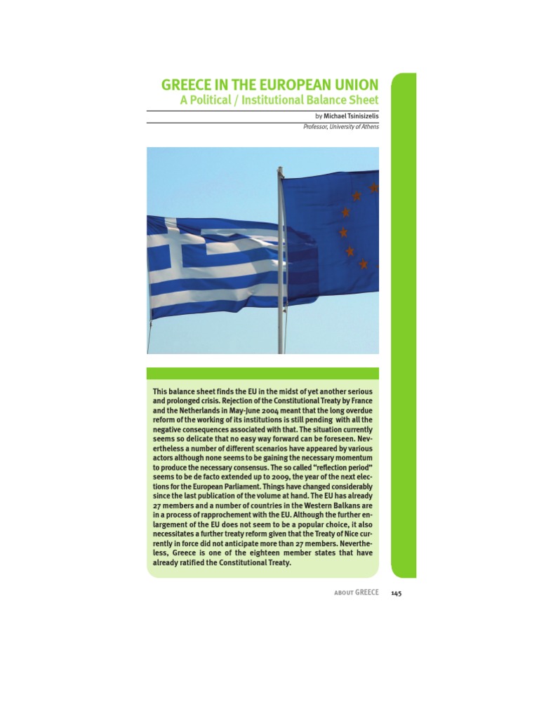 Greece in The EU | Download Free PDF | Greece | European Union
