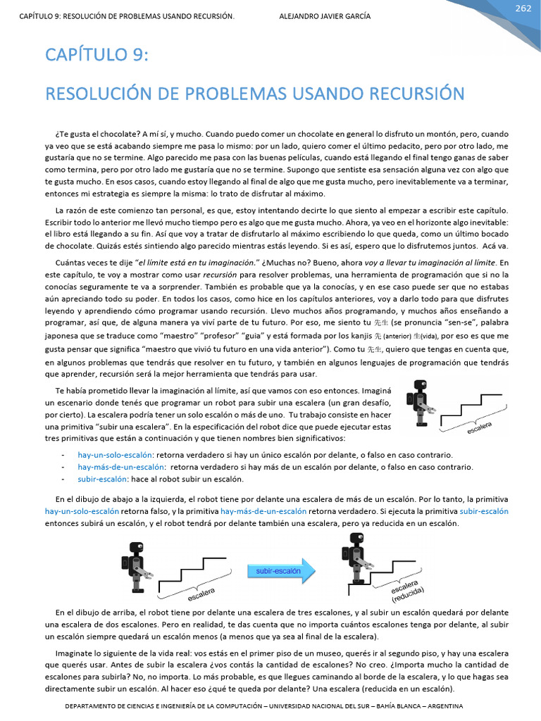 Capítulo 9 - Soluciones Recursivas | PDF | Recursividad | Algoritmos