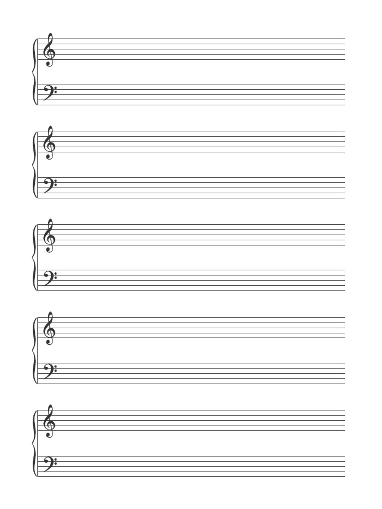 Free Printable Staff Paper at Blank Sheet Music | PDF