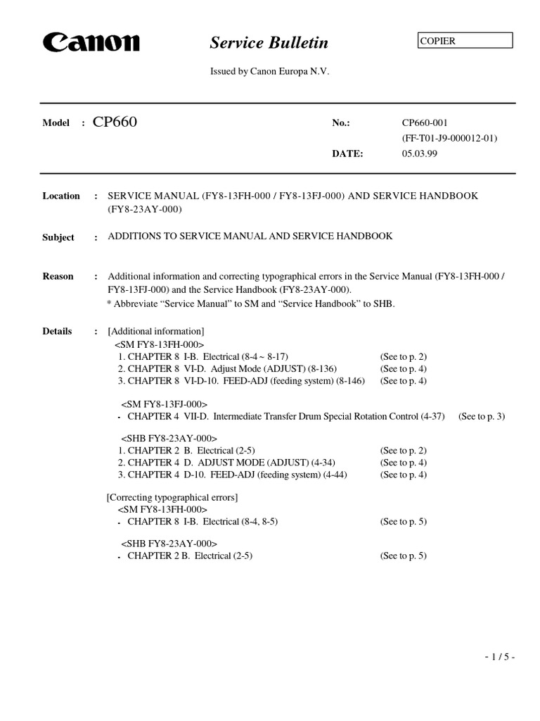 CP660 001 | PDF | Read Only Memory | Office Equipment