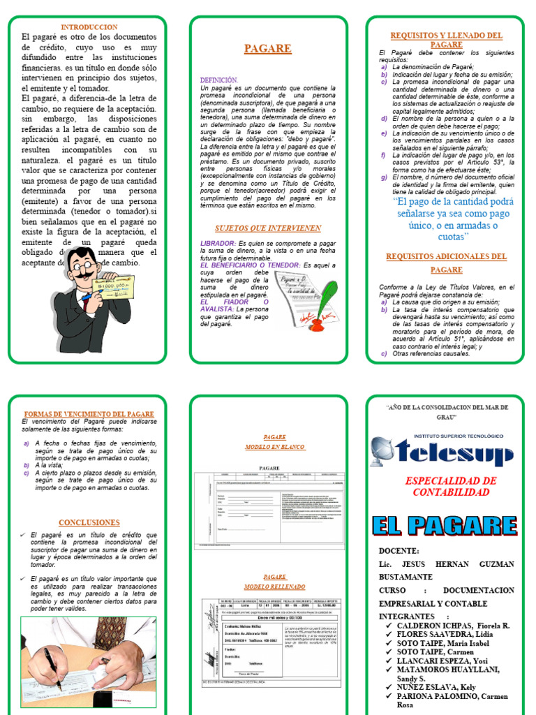 Triptico Pagare | PDF | Pagos | Pagaré Triptico Pagare | PDF | Pagos | Pagaré