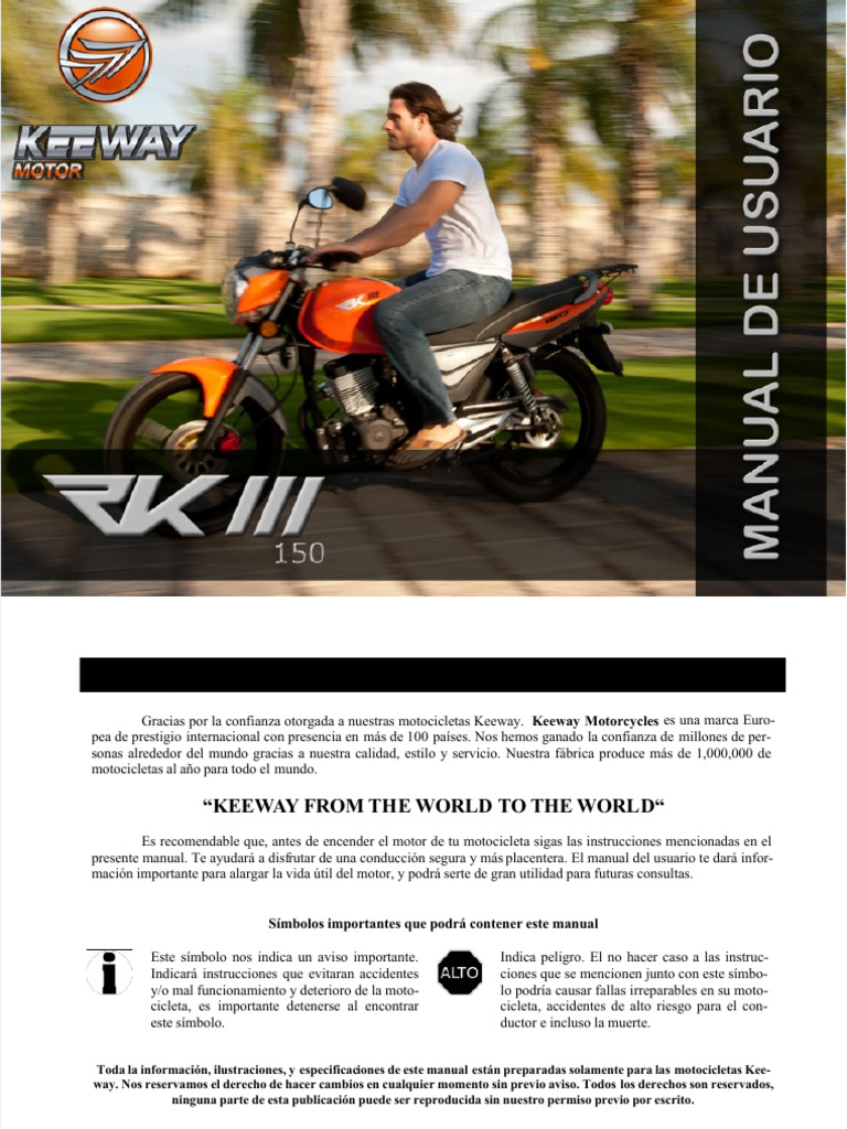 RK3 150cc | PDF | Embrague | Motocicleta
