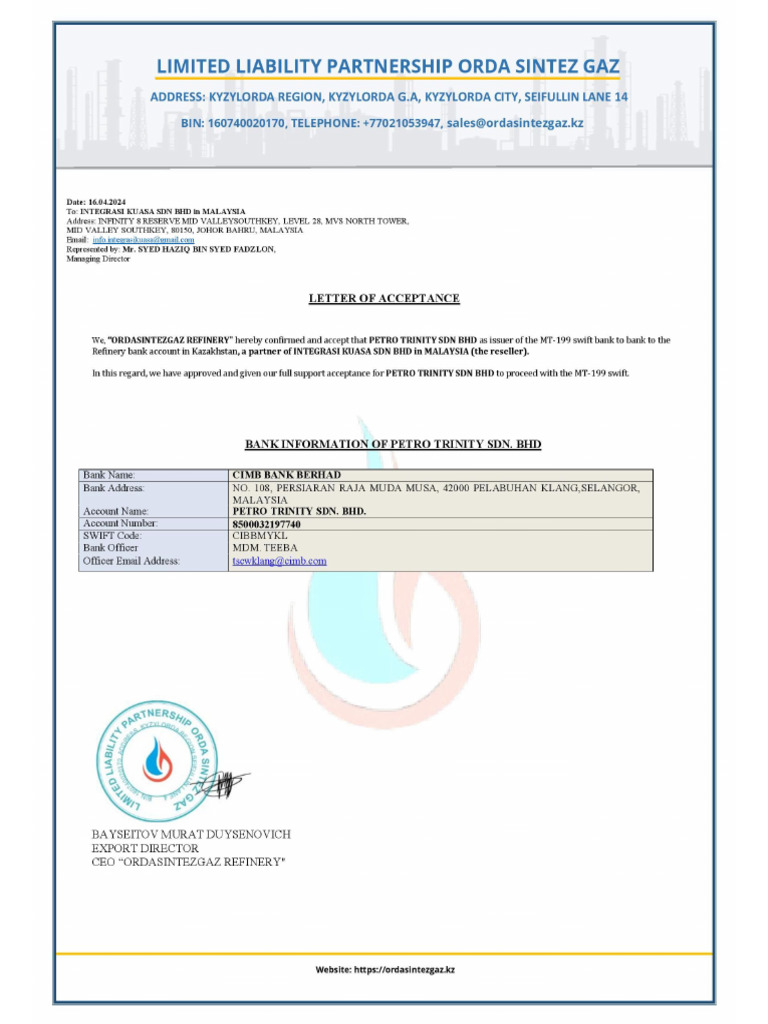 LETTER OF ACCEPTANCE-page-001 | PDF