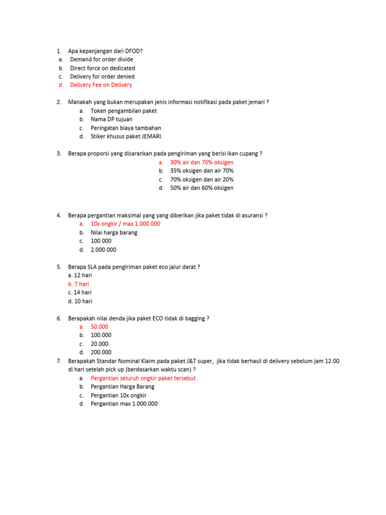 Pilihan Ganda (100 Soal) Roni Gunawan | PDF