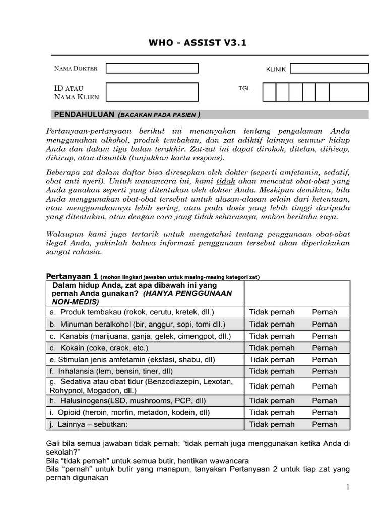 Form ASSIST v3.1 | PDF