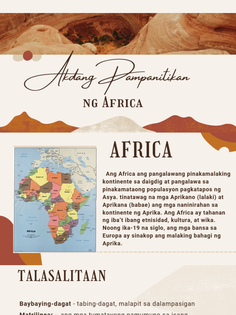 Akdang Pampanitikan Ng Africa | PDF