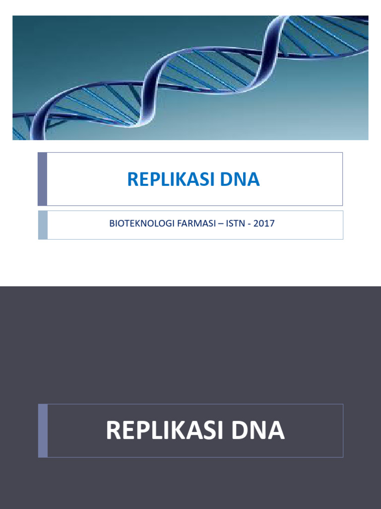 Replikasi Dna Dan Mutasi Gen | PDF