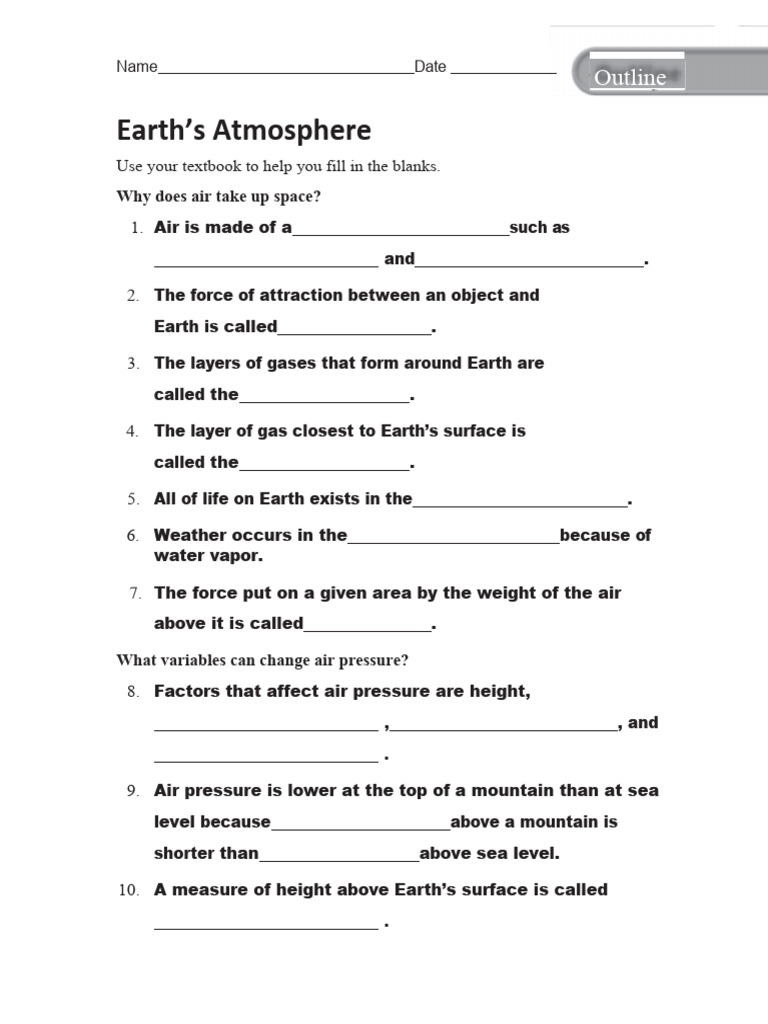 Understanding Earth's Air Pressure | PDF | Atmosphere Of Earth ...