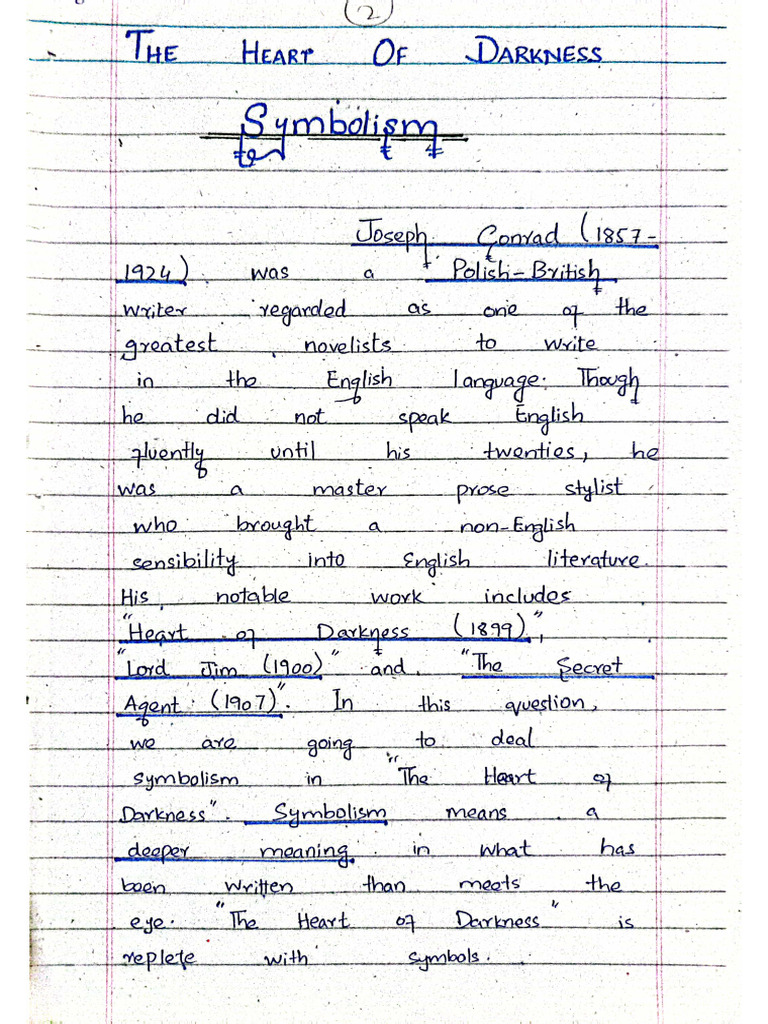 Symbolism in Heart of Darkness | PDF