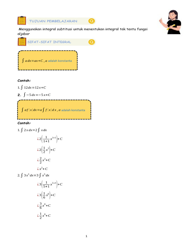 SIFAT INTEGRAL | PDF