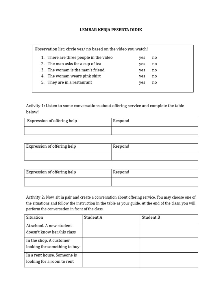 LKPD Offering services | PDF