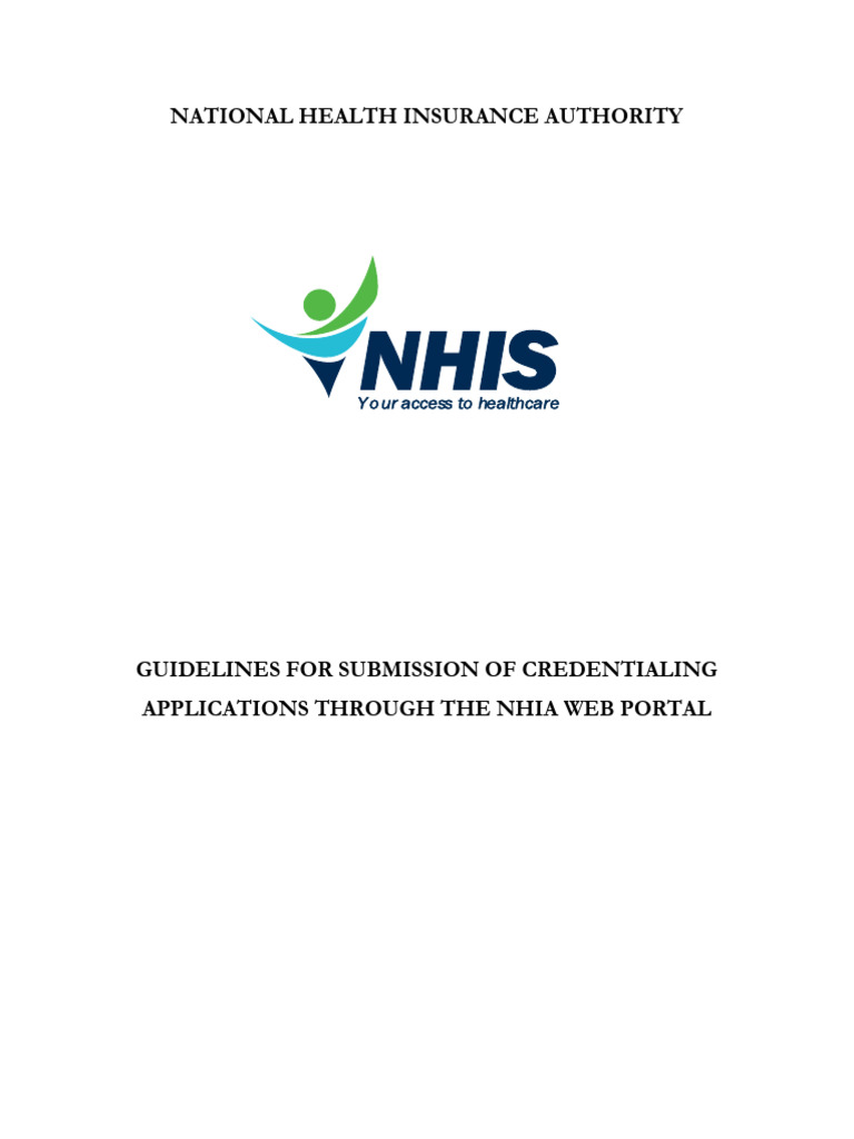 NHIA Credentialing Portal Guide | PDF | World Wide Web | Internet & Web