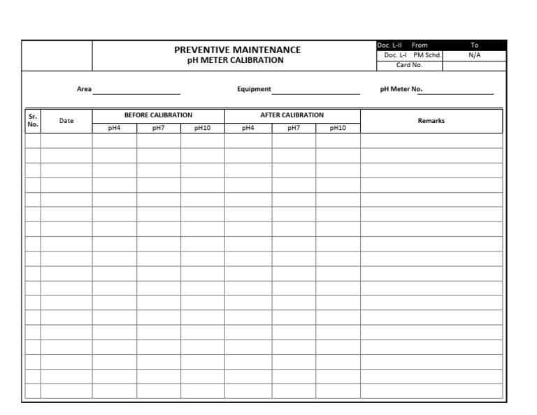 PH & TDS Calibration Card | PDF
