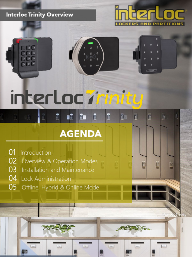 Interloc Trinity Lock System Overview | PDF | Radio Frequency Identification | Mobile App