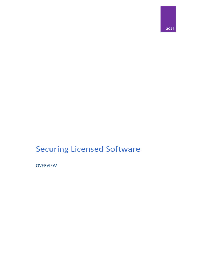 Security of Licensed Software Pt4 | PDF | Cloud Computing | Computer Security