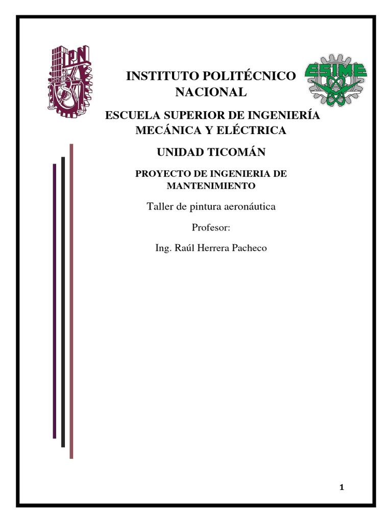 Proyecto Final de Desarrollo de Taller de Pintura Aeronautico | PDF ... Proyecto Final de Desarrollo de Taller de Pintura Aeronautico | PDF ...