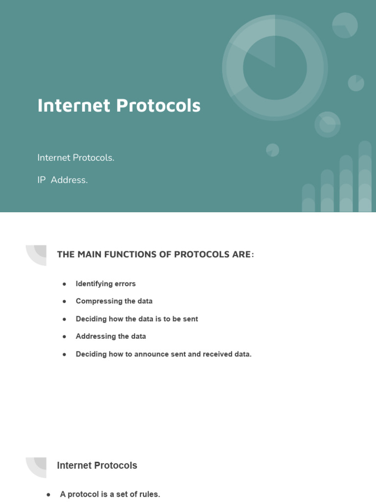 Internet Protocols | PDF | Computer Network | Ip Address Internet Protocols | PDF | Computer Network | Ip Address