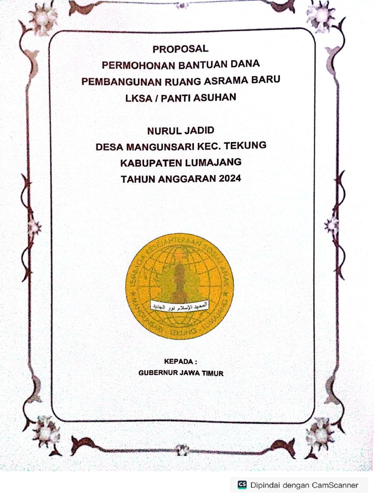 Contoh Proposal RKB LKSA Nurul Jadid | PDF