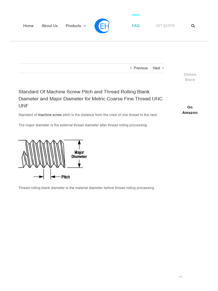 Thread Rolling Blank Diameter | PDF | Machining | Cutting Tools