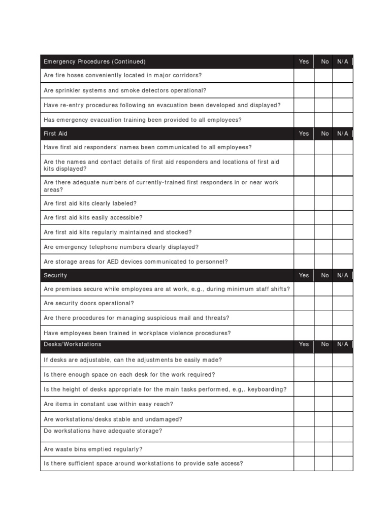 Workplace Inspection Checklist-Pages-4 | PDF