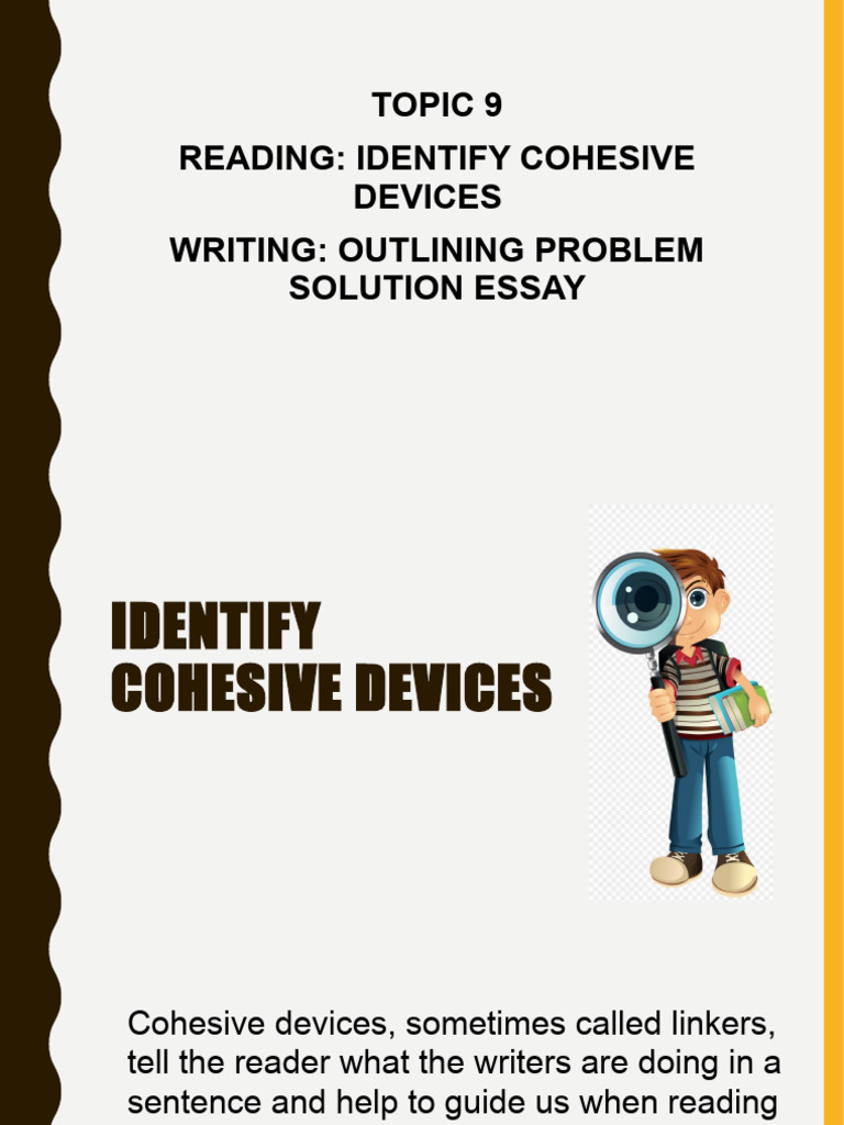 Topic 9 Outlining A Problem And Solution Essay Pdf Essays