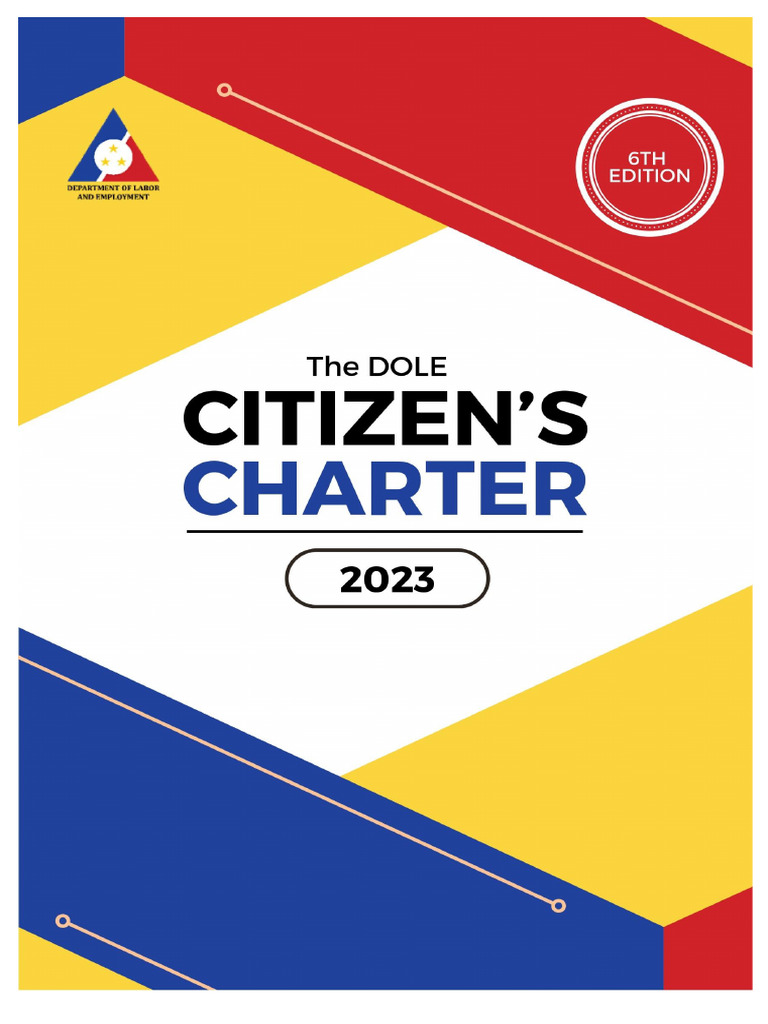 DOLE Citizens Charter 6th Edition | PDF | Employment | Ratification