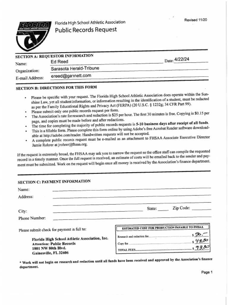 FHSAA Document About Littles | PDF