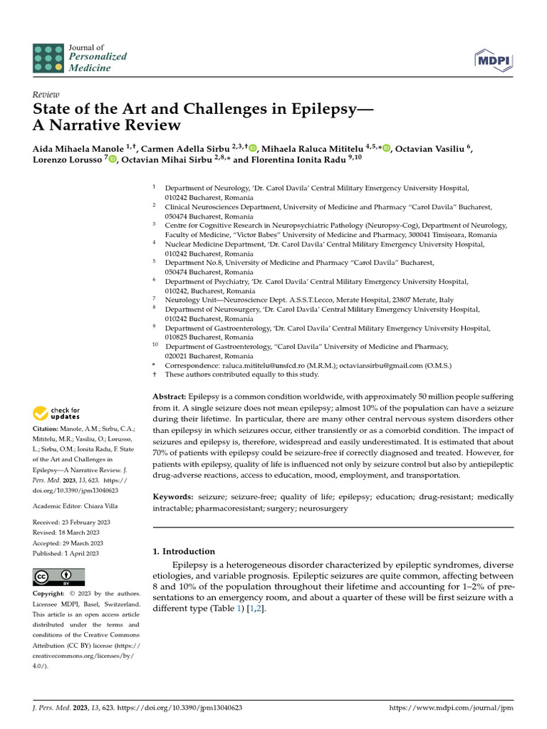 epilepsie | PDF | Epilepsy | Electroencephalography