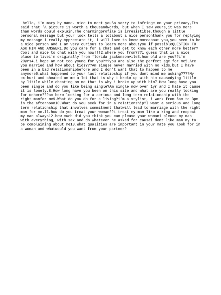 Dating Format 11 | PDF