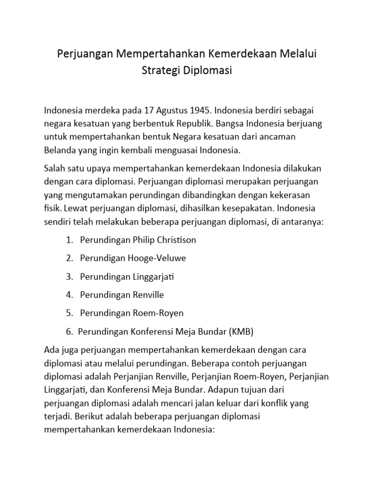 Tujuan dan Hasil Perundingan Christison | PDF