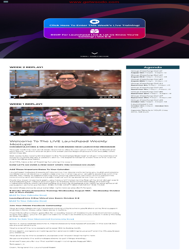 00-Launchpad Weekly Meetups | PDF | Human Communication