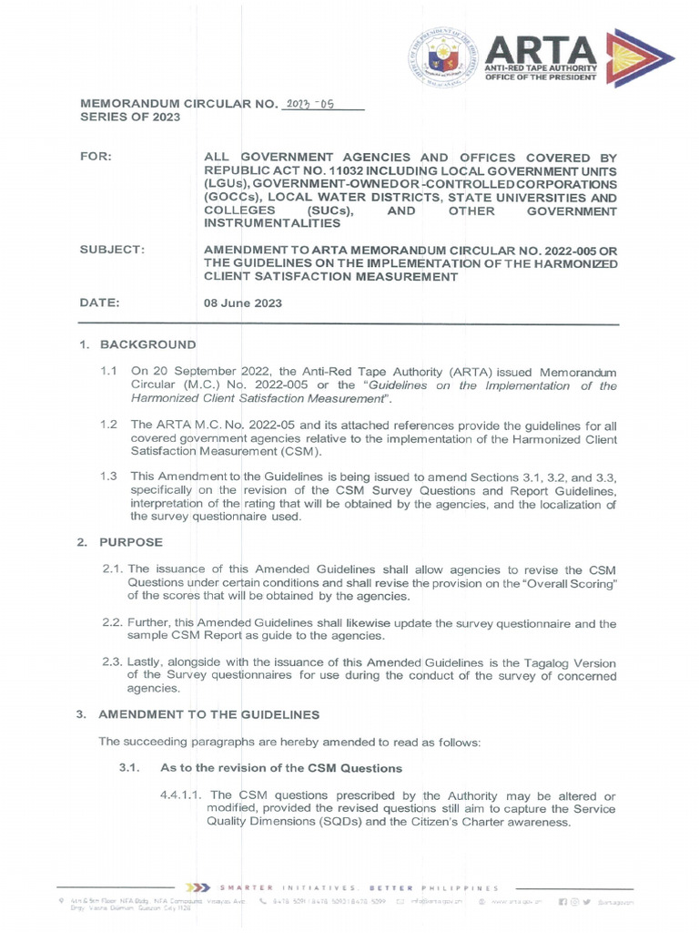 MC 2023 05 Amendment to CSM 1 1 | PDF