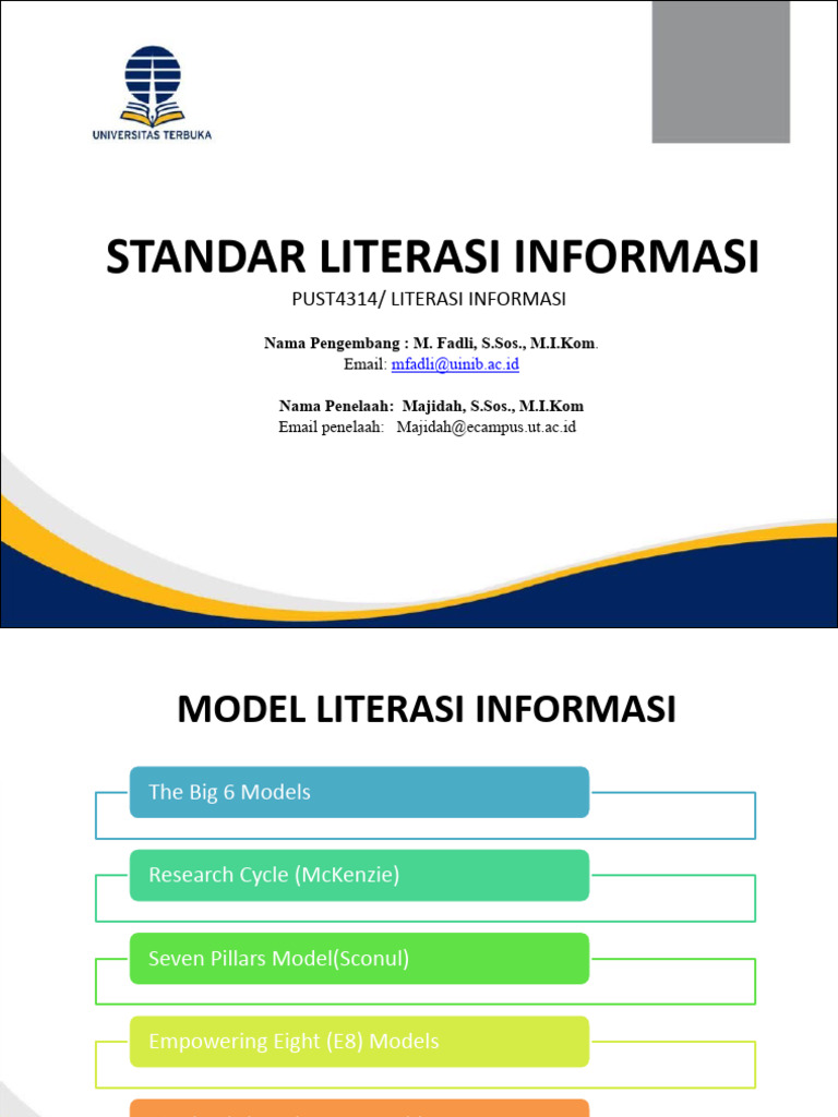 Materi Inisiasi 4 Literasi Informasi | PDF | Karier & Perkembangan